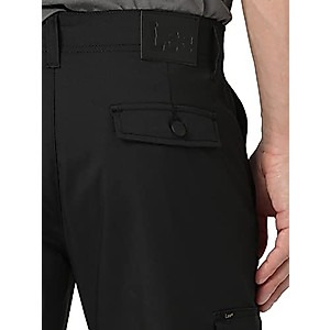 Lee Men's Extreme Motion Synthetic Cargo Pant, Black, 40W x 32L