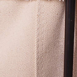 HIGOOD Canvas Basket Bulk Truck,Service Carts 8 Bushel Knock Down Truck, 10.0 cu. ft, 400 lb, 34" L X 22" W X 30.5" H Capacity