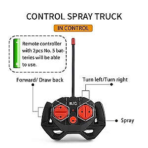AISYAH Remote Control Car - Spray Car with Lights Control Car, Red Drift Racing Sport Control Cars Toy, Remote Control Car for Boys 8-12, 6 Year Old Boy Gifts