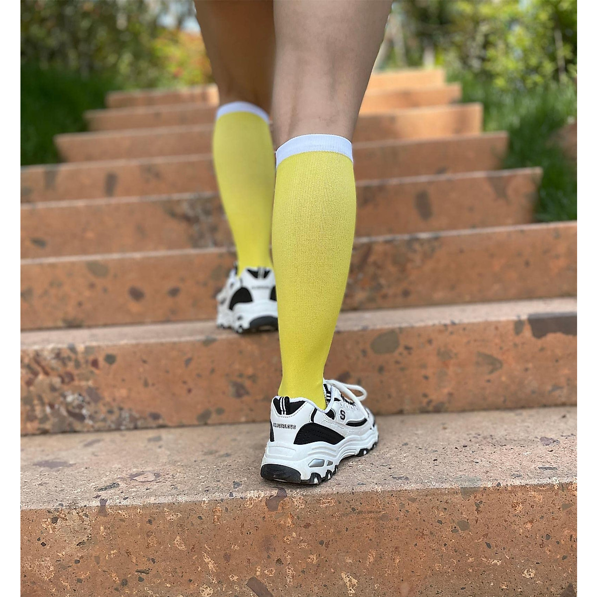 SHUTELI Toeless Open Toe Compression Socks Compression Stockings 4 Pairs for Women Men Circulation (4Color, Small-Medium)