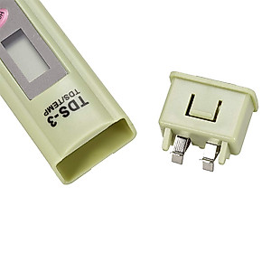 uxcell TDS-3 PPM Conductivity Meter Digital Tester for Ro Water Aquarium Pool Green