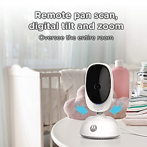 Motorola Bliss54-2 Video Baby Monitor – 4.3” LCD Color Screen Display, Two Wireless Cameras, Remote Pan Scan, 2-Way Talk, Night Vision, Pre-Loaded Lullabies