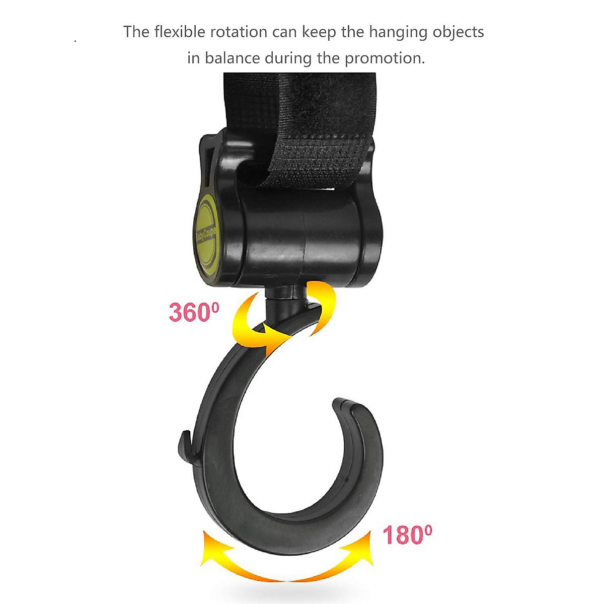 Stroller Hook 2 Pack of Multi Purpose Hooks Hanger for Baby Diaper Bags, Groce ries, Clothing, Purse