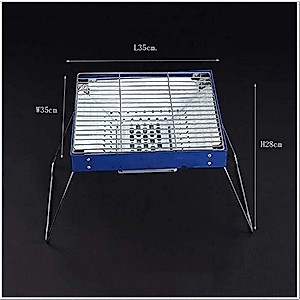 SEASD Foldable Charcoal Grill Portable BBQ Barbecue Grill Lightweight Simple Grill for Camping Garden Outdoor Travel