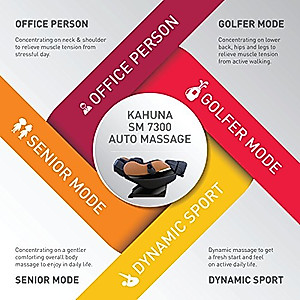 KAHUNA MASSAGE CHAIR SM-7300 Dark Brown/Black for Premium Quality Comfort and Relaxation at Home-Total 9 Auto Programs Including 4 Special Programs with SL-Track Rollers - White Glove Delivery