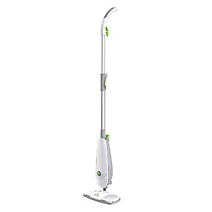 Steamfast SF-162 Light Weight Steam Mop, Natural Sanitization, Hardwood/Laminate/Tile/With Carpet Glider Spot Clean Accessory, Washable Mop Pads