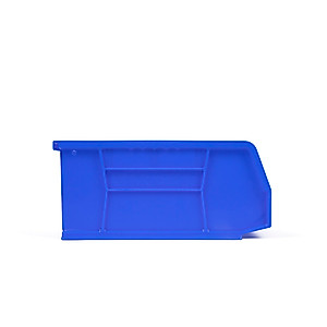 Hudson Exchange 11" x 11" x 5" Plastic Stackable Storage Bin and Hanging Container (Blue)