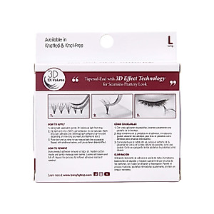 i-ENVY 2X Volume 3D Ultra Black Individual Lashes (2 PACK, Knot Free - Long)