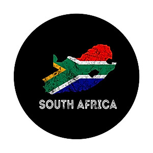 South Africa Map South African Flag Trip South African Roots PopSockets Grip and Stand for Phones and Tablets