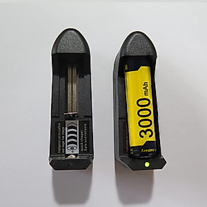 Smart 18650 Wall Charger 3.7V Single Slot Rechargeable Battery Charger for 18650 18350 16340 14500 14000 Li-ion Battery