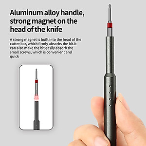 31 in 1 Precision Screwdriver Set, VOXIV Magnetic Manual Screwdriver Tool Set with 30pcs Phillips Head & Flathead, Mini Screwdriver Set for Electronics, iPhone, PC, Jewelers, Watch, Eyeglass Repairing