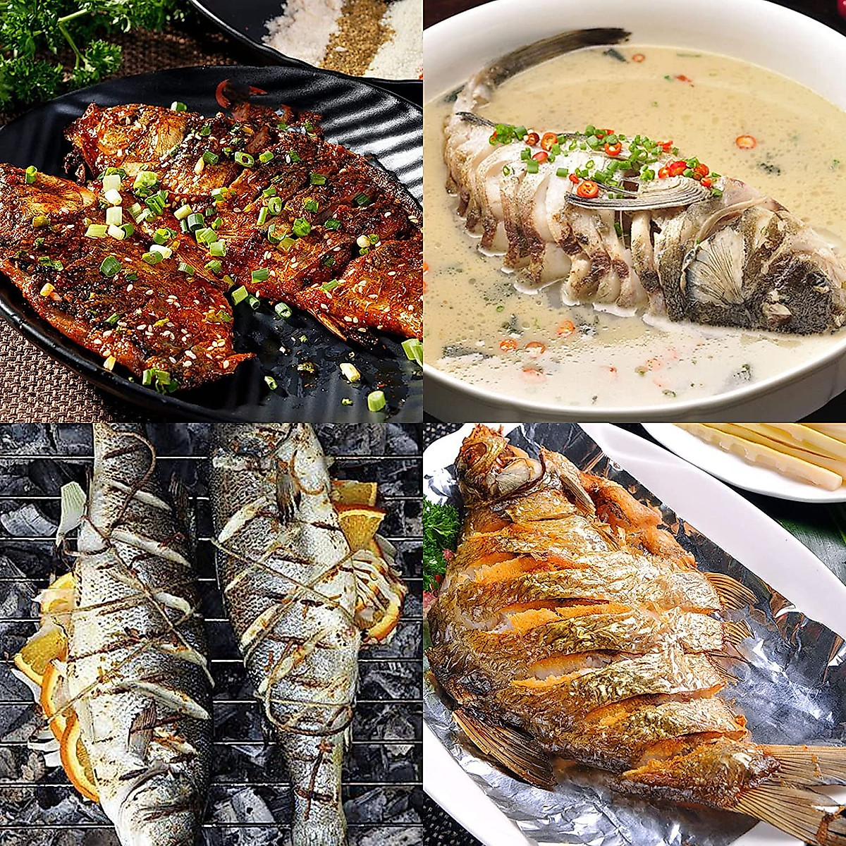 Fish Scale Knife Cut/Scrape/Dig 3-in-1, Manual Fish Scale Scraper, Multifunction Stainless Steel Fish Scaler, Fish Peeler Scaler Open Belly and Dig Out Fish Cleaner Tool Kitchen Accessorie (1 PC)