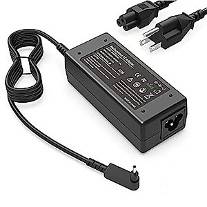 19V 3.42A 65W 45W AC Charger Replacement Acer Aspire 5 A515 R5 Chromebook 11 13 14 15 C720 CB3-532 CB5 Spin SP111 Swift SF315 TravelMate Spin B118 Spin SP513 Power Cord(Two Connectors Included)
