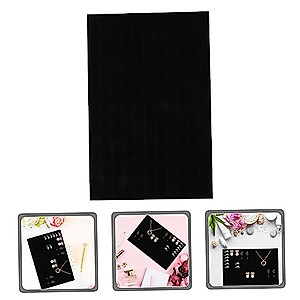 Cabilock Velvet 2pcs Box jewelry box pad dresser organization sponge tray Ear display pad Jewelry display pad hoop ear foam insert jewelry organizer inserts ear sponge holder foams pad