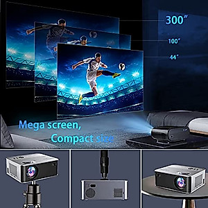 1080P HD Projector, 5G WiFi Bluetooth 4K Projector, PENMAMA 9800L Movie Mini Projector with Zoom/±15° Keystone/ 300" Display/Phone Mirroing, Compatible with HDMI, VGA, USB, Phone, TV, Laptop, PC, PS5