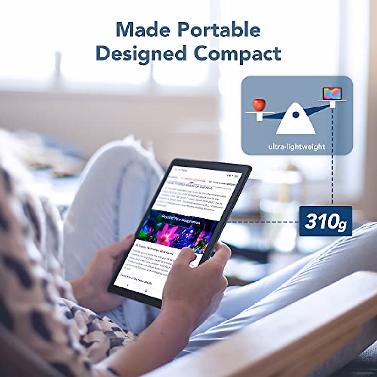 TCL Android 11 Tablet TAB 8, 3GB+32GB (Up to 512GB), Portable 8 Inch Tablets, HD Display Touch Screen, 4080mAh Battery, 5G Wi-Fi Gaming Tablet with AI 5MP Camera Small Cheap Tableta for Kids, Adults