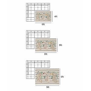Christmas Stockings Outdoor Rugs for 5'x8' Patios Clearance, RV Camping Mat Rug Portable Outside Rug Indoor Outdoor Area Rug Mat for Beach Deck Pool Eucalyptus Leaves Rustic Stripes