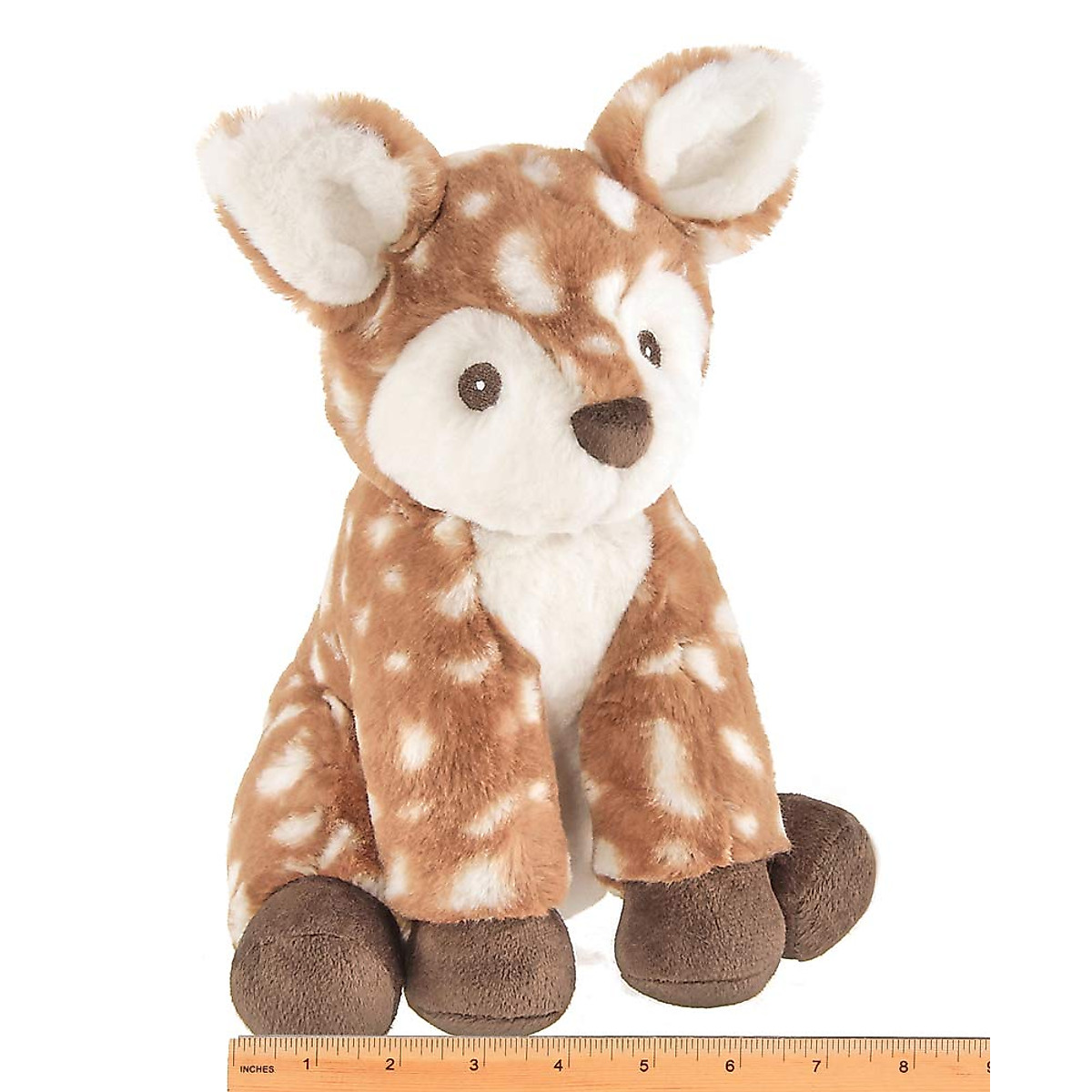 Bearington Baby Willow Plush Fawn Stuffed Animal, 9 inches
