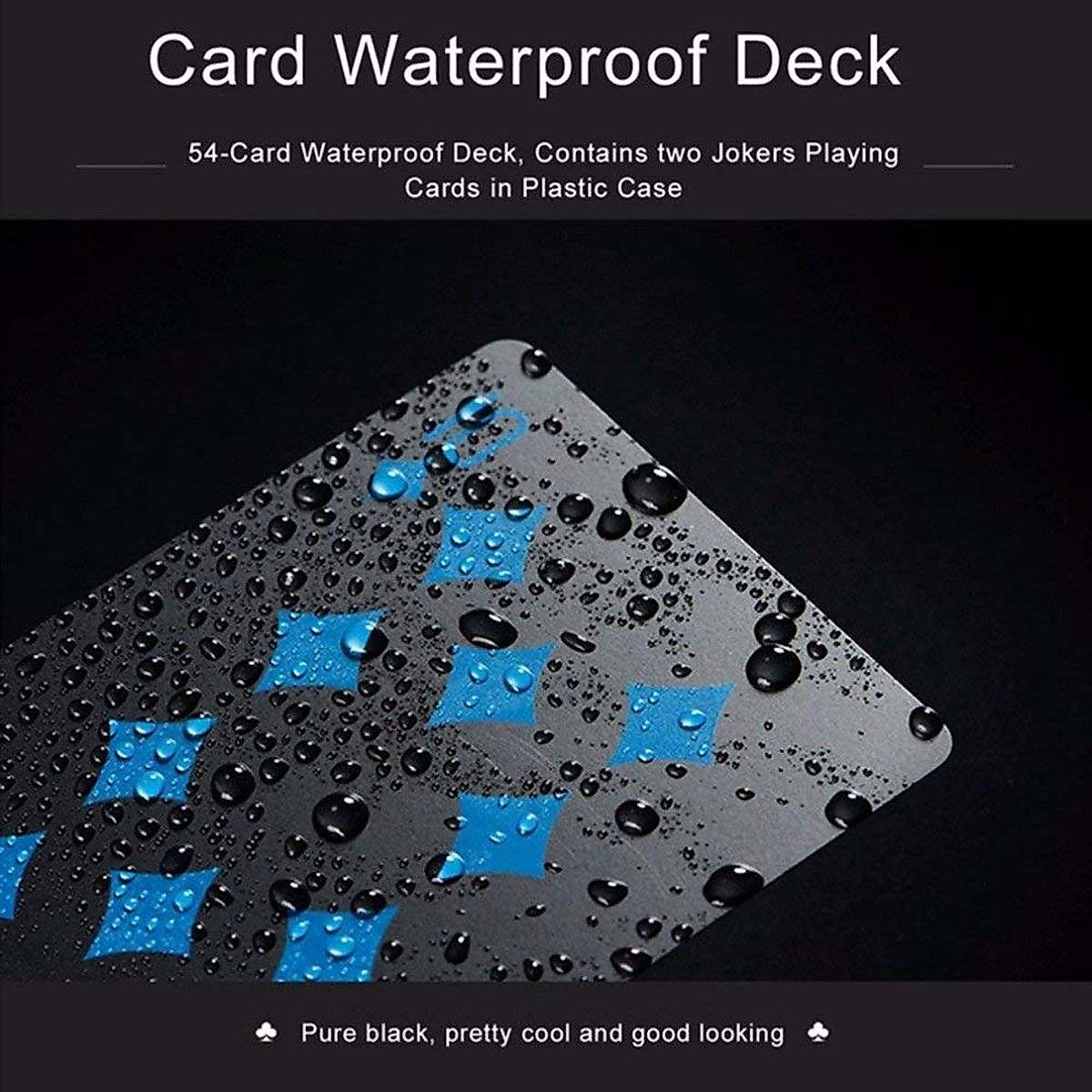 Merytes 2 Deck of Waterproof Poker Cards and Playing Cards with Flexible Plastic PVC and Classic Trick Cards