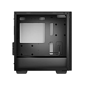 DeepCool MACUBE 110 WH Micro ATX Case with Full-Size Magnetic Tempered Glass Removable HDD Cage and Built-in Graphics Card Holder - White