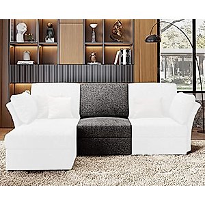 AMERLIFE Sectional Sofa- Modular Sectional Couch, Middle Seat(Dark Grey)