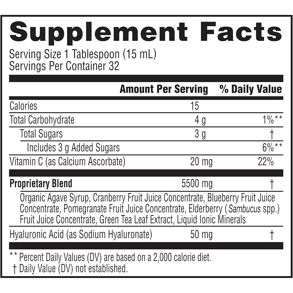 NeoCell Hyaluronic Acid Liquid with Vitamin C, Berry, 16 Fl Oz (Pack of 1) - Packaging May Vary