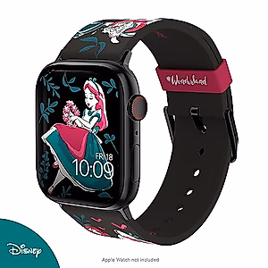 Disney Alice in Wonderland Smartwatch Band - Officially Licensed, Compatible with Every Size & Series of Apple Watch (watch not included)