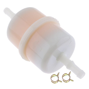 DVPARTS 4X 1/4" ID Fuel Filter 15 Micron 24 050 13-S 2405013-S 24-050-13-S 24-050-05-S for Kohler CH20S - CH25S, CH670S CH730S - CH750S LH640S LH685S LH690S LH750S LH755S, SV720S to SV740S