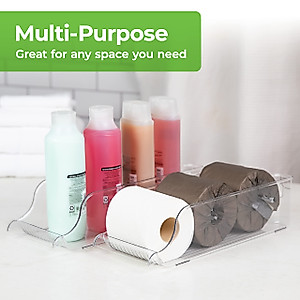 Greenco Soda Can Organizer for Refrigerator, Durable Handles, 2 Pack | Fridge Soda Can Organizer | Soda Can Holders for Fridge | Soda Can Dispenser for Refrigerator | Drinks, Kitchen Organization