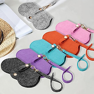 FOREGOER 2pcs Soft Felt Sunglasses Bag, Soft Eyeglass Cases Holder Portable Outdoor Travel Glasses Case Slim Sunglasses Case