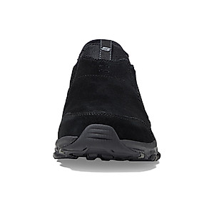 Skechers Women's Hillcrest Sunapee, Black Suede Lycra Trim, 5