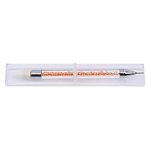 YouCY Point Drill Pen Double-Ended Rhinestone Picker Wax Pencil Manicure Tools Accessories,Orange
