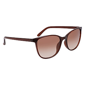 NAUTICA Women's N2243S Rectangular Sunglasses, Crystal Brown, One Size