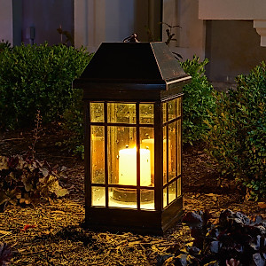 Smart Solar 3900KR1 San Rafael Estate Solar Lantern, 22-Inch, Antique-Bronze