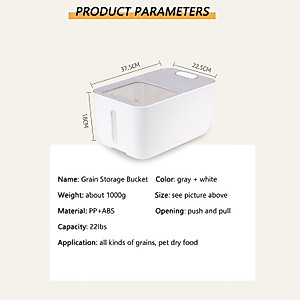 Rice Container, 22lbs Rice Storage Container, Slide Lid Rice Container, Cereal and Pantry Storage containers, Storage containers for a Pantry, Dry Food Storage containers