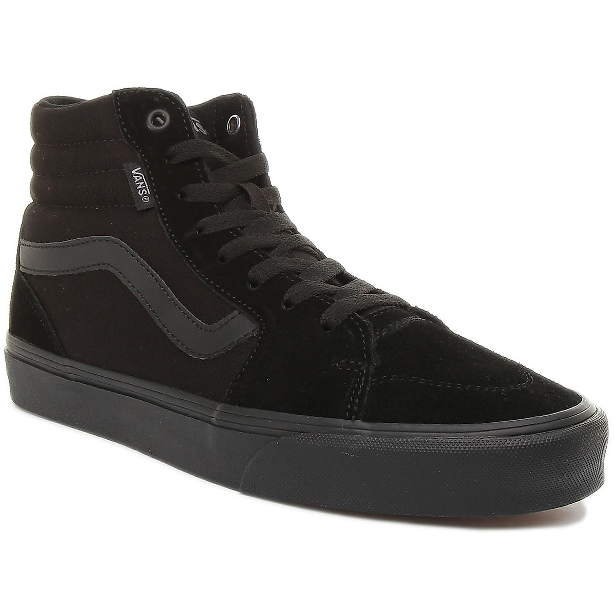 Vans Men's Hi-Top Trainers Sneaker, Suede Canvas Black Black, 12