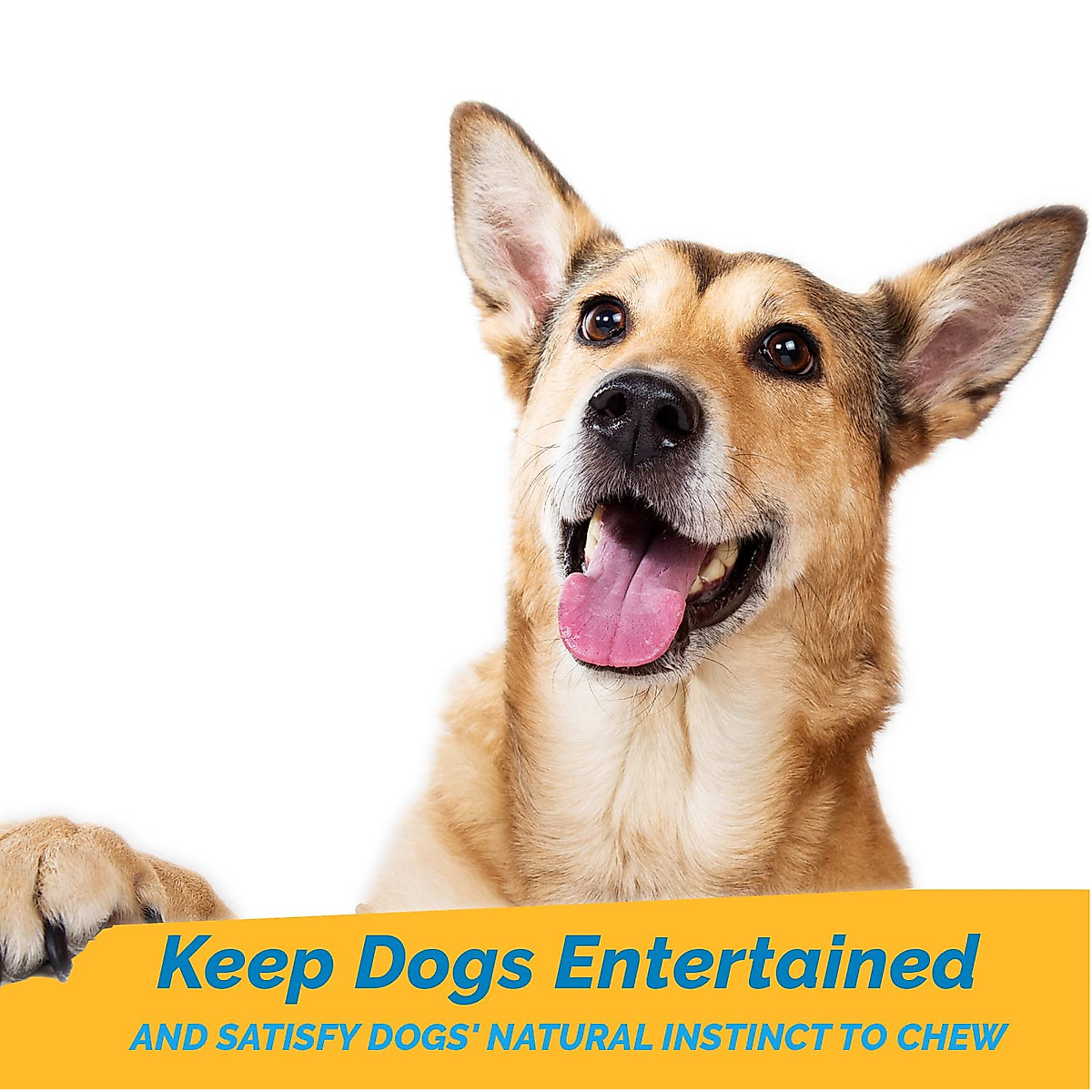 123 Treats | Beef Tendon Chews for Dogs | Snacks Made from Tendons | 7-9 inches - Stick for Dogs (8oz Bag)