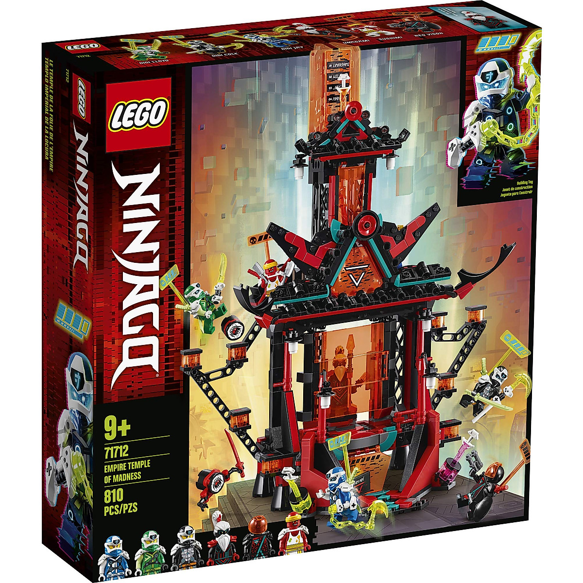 LEGO NINJAGO Empire Temple of Madness 71712 Ninja Temple Building Kit (810 Pieces)
