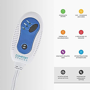 Comfort Spaces Plush to Sherpa Electric Blanket Shawl Shoulder, Neck Wrap with Matching Sock Set Giftable Ultra Soft, Warm, Snuggle Fleece-Reversible Heated Poncho Throw, 50" W x 64" L, red Plaid