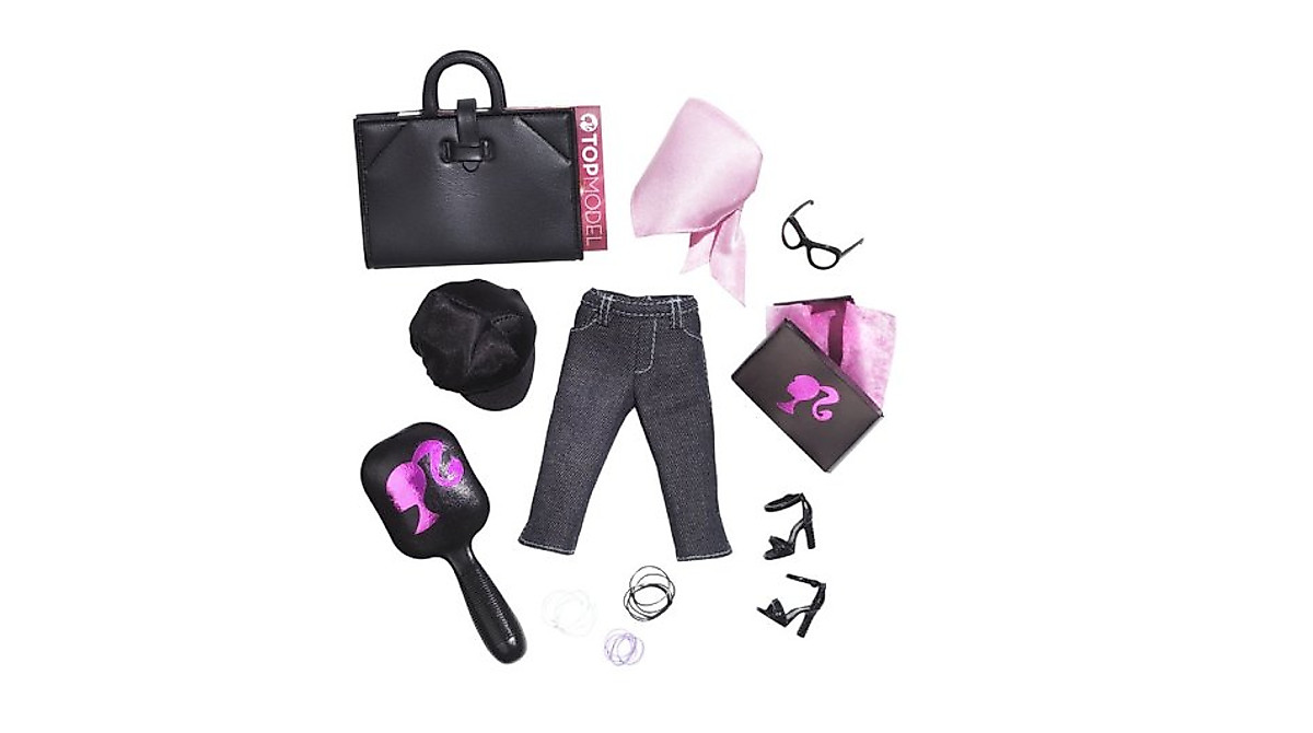 Barbie Top Model Doll: Pose & Style with 2 Fashion Outfits