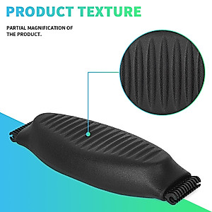 ECOTRIC Lumbar Support Pad Compatible with Herman Miller Classic Aeron Chair Size B, Home Office Seating Support Pad - Graphite/Black