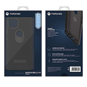Motorola Essentials One 5G Ace (One 5G UW Ace) Protective Case- Black - Precision fit Shock Absorbing Cases for Enhanced Phone Grip, Style, Drop Protection for Your Device