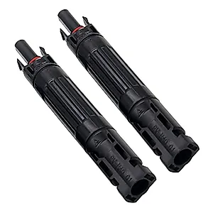 Bumbesti 2Pcs 20A Solar Inline Fuse Holder,Solar Panel PV Connector with Built in 20A Fuse, Waterproof Solar Fuse Connector, Solar Surge Protection Device