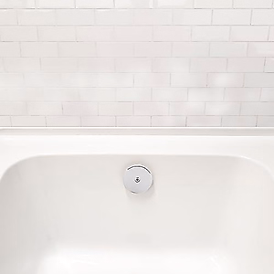 Westbrass Tip-Toe Sch. 40 PVC Bath Waste with One-Hole Elbow, Matte Black, D49321-62