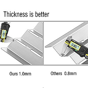 Kalomo Stainless Steel Grill Heat Plates Shield Flame Tamer, 17-9/16" BBQ Gas Grill Replacement Parts for Lowes, Perfect Flame 276964L, Huntington 6561-64, GrillPro 224069, Broil King, Broil-Mate