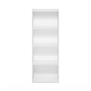 Furinno Luder Bookcase / Book / Storage, 4-Tier, White
