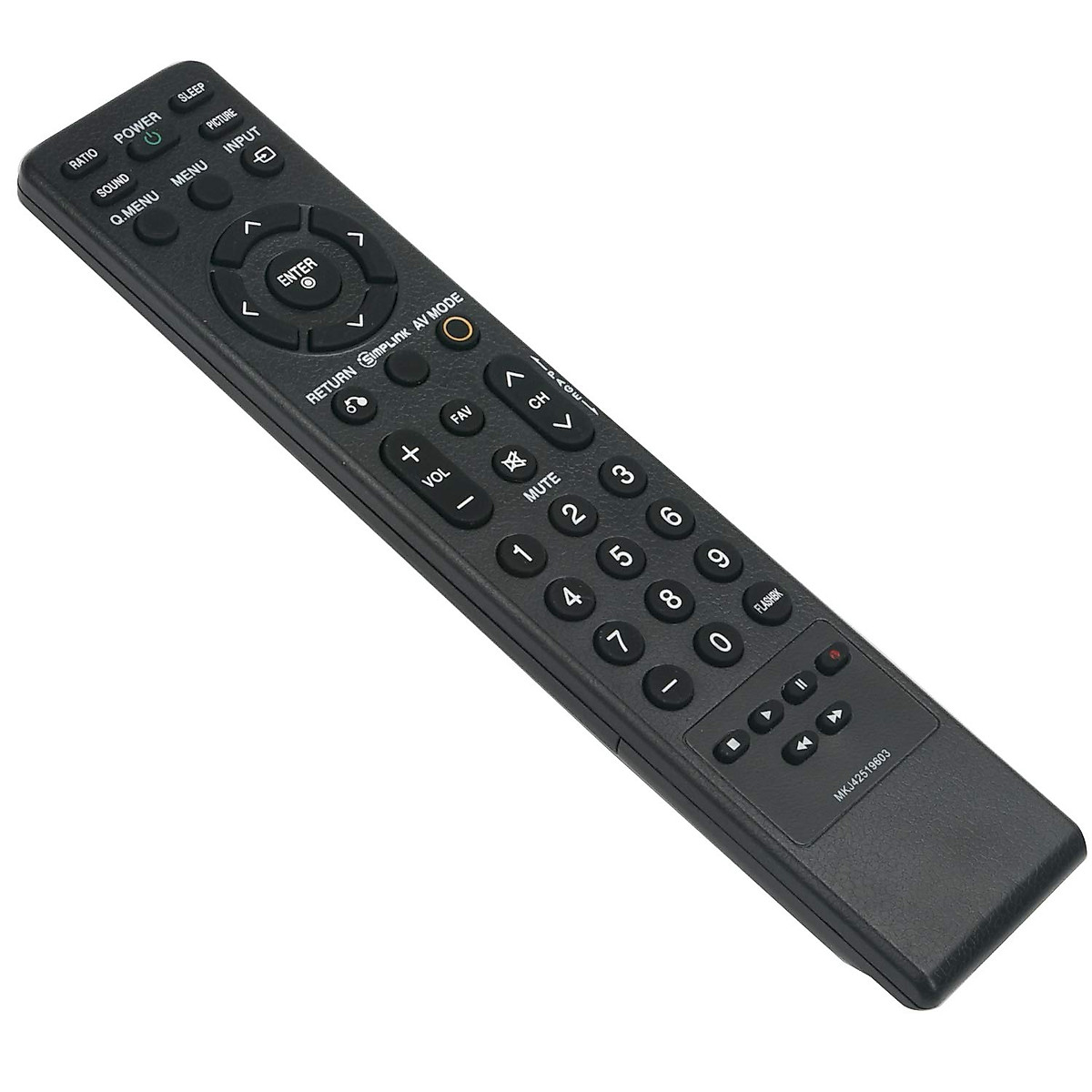 MKJ42519603 Replace Remote Control fit for LG Plasma TV 42PG10 42PG20 42PG25 42PG65C 50PG10 50PG25 50PG30 50PG30C 60PG30 60PG60 50PG20 50PG30F 60PG30C 60PG30-UA