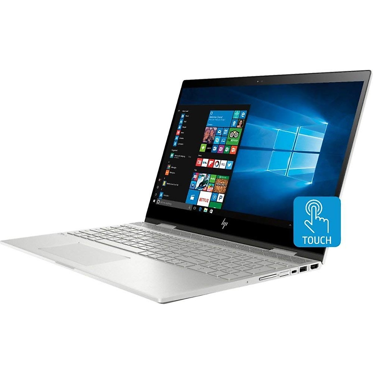 HP Envy X360 2-in-1 2019 Premium 15.6" FHD Touchscreen Laptop Computer, 4-Core Intel Core i7-8550U 1.8GHz, 16GB RAM, 1TB SSD, Backlit Keyboard, Wi-Fi, Bluetooth, Webcam, HDMI, USB-C, Windows 10