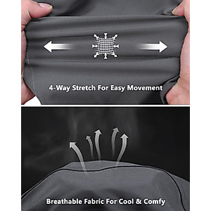 Outdoor Ventures Women's Convertible Pants, Quick Dry Hiking Zip-Off Pants, Stretch Lightweight Cargo Pants Grey