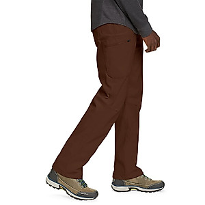 Eddie Bauer Men's Rainier Lined Pants, Chocolate, 36W x 30L, Hiking Pants